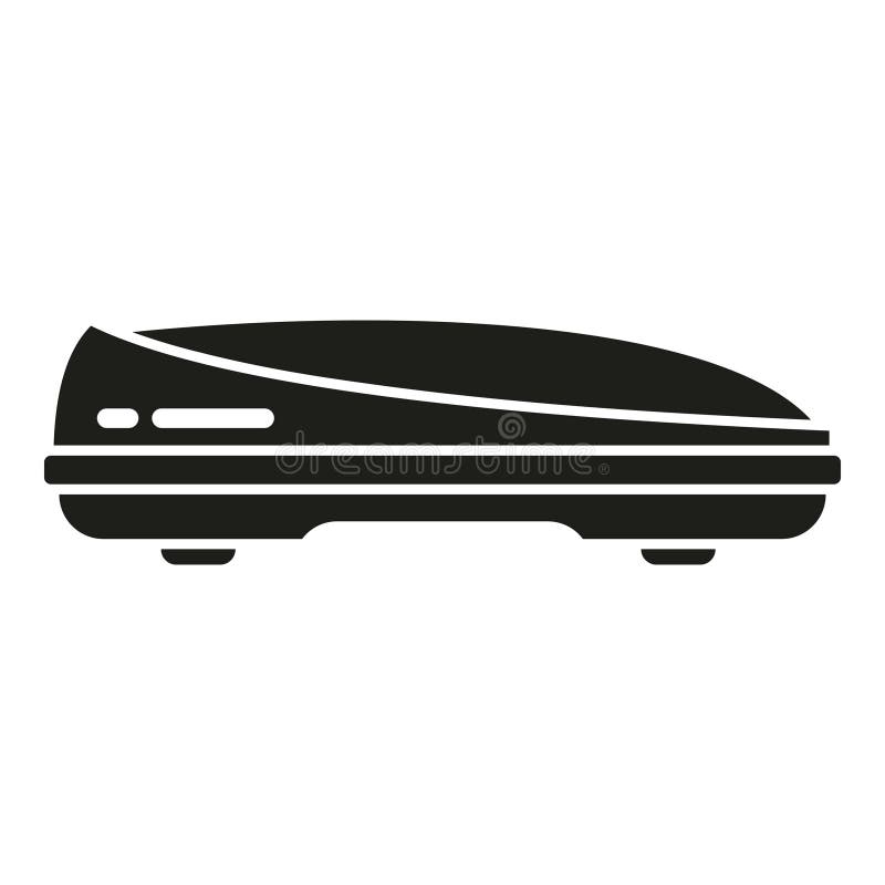 Car Cargo Box Icon Simple Vector. Roof Rack Stock Vector - Illustration ...