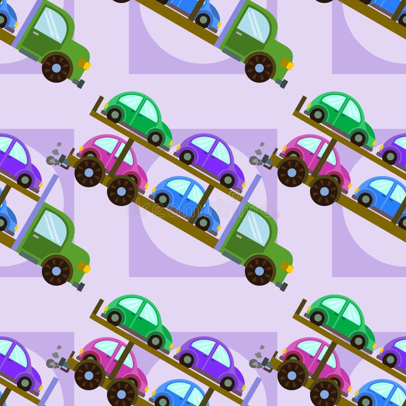 Car carrier stock illustration. Illustration of vehicle - 30366635