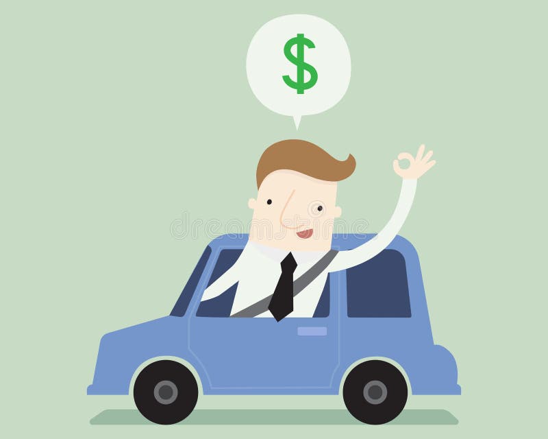 Car for cash stock vector. Illustration of bank, sale - 75746452