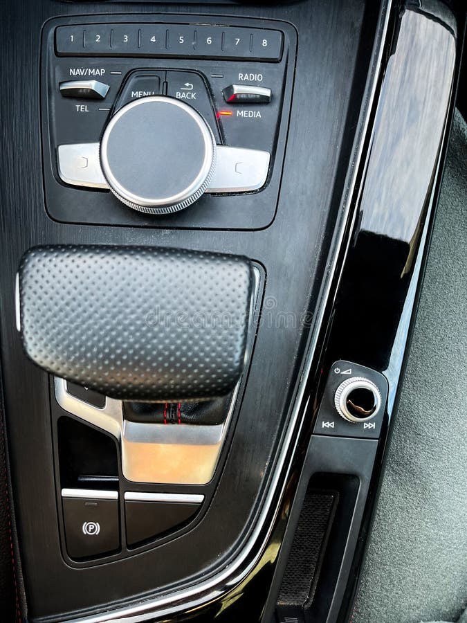Car Center Console Multimedia Gear Controls Stock Photos - Free ...
