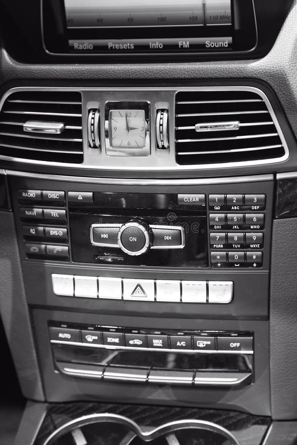 Car center stack stock photo. Image of sports, radio - 54224936