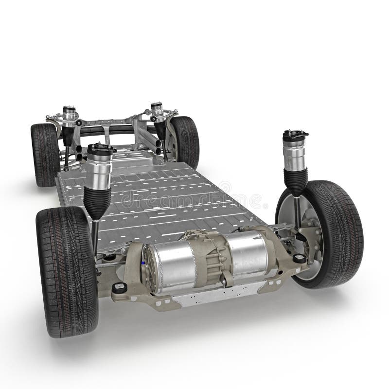 Electric Car System, Under Carriage Chassis Stock Illustration ...