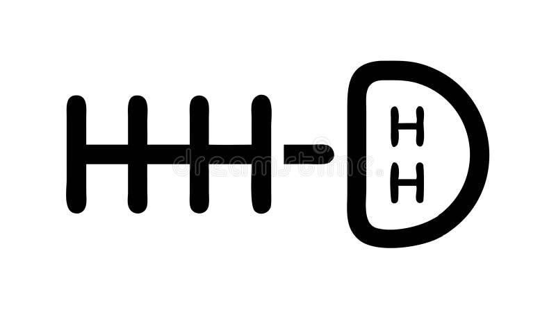 Car Chassis or Frame Outline Icon (H Pattern) for Automotive, Vector ...