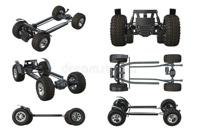 Car chassis frame set stock illustration. Illustration of buggy - 92048801