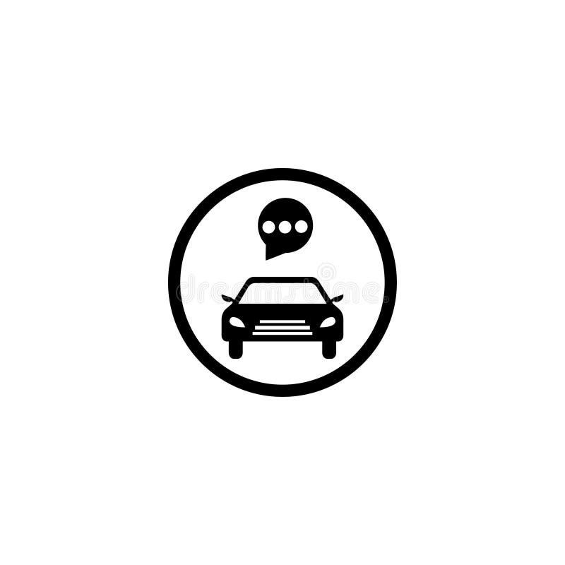 Car Chat Logo Icon Illustration Design Vector Stock Vector ...
