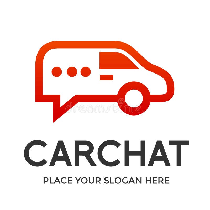 Car Chat Vector Logo Template. this Design Use Automotive Symbol Stock ...