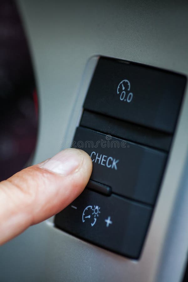 Car check button stock image. Image of transportation - 74158297