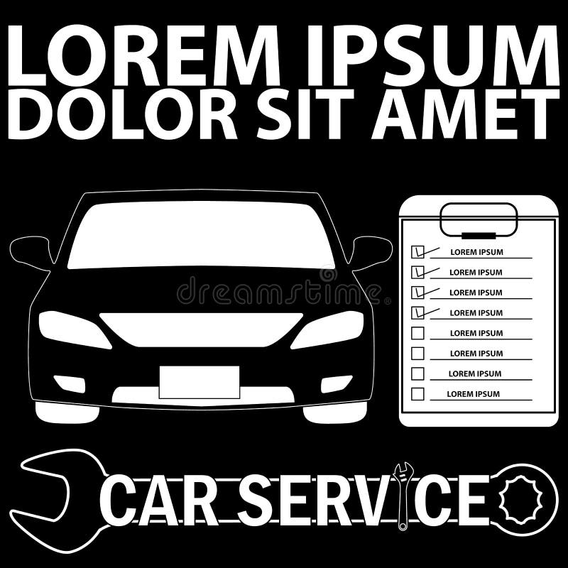 Car check stock vector. Illustration of examining, availability - 70750064