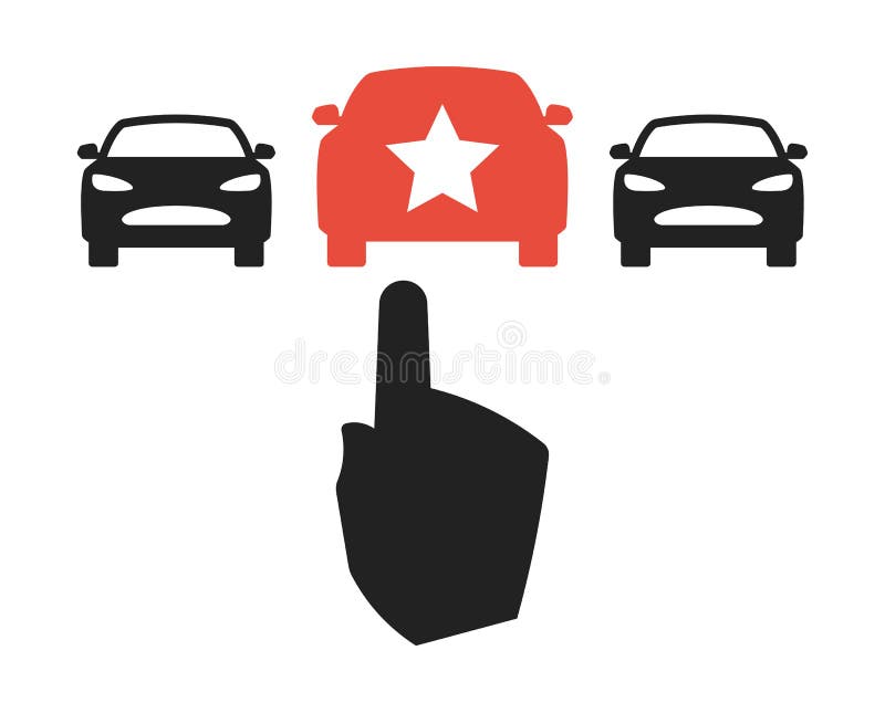 Car Choice concept stock illustration. Illustration of market - 84687929