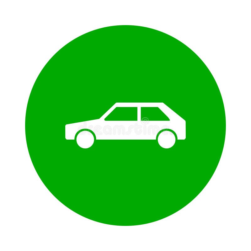 Car and circle stock vector. Illustration of symbol - 164207702