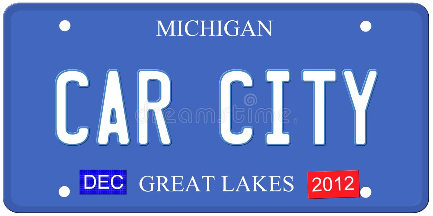 Michigan License Plate Stock Illustrations – 30 Michigan License Plate ...