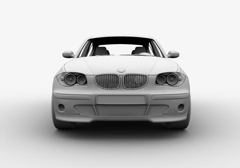 Car Clay 3D render stock illustration. Illustration of cars - 736422