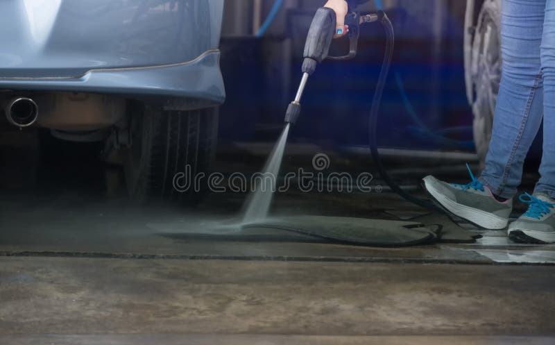 Car clean service. stock image. Image of clean, electric - 132258941