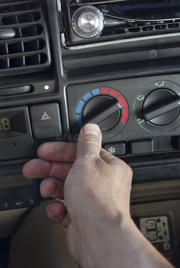 Car climate control stock photo. Image of interior, button - 24043460