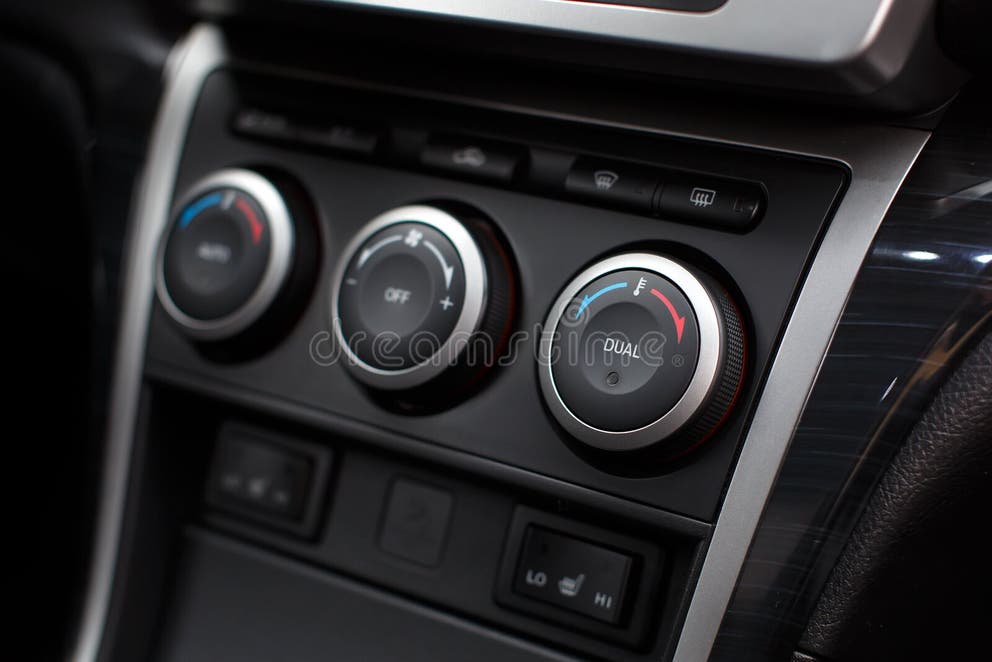Car climate control panel stock image. Image of interior - 245223261