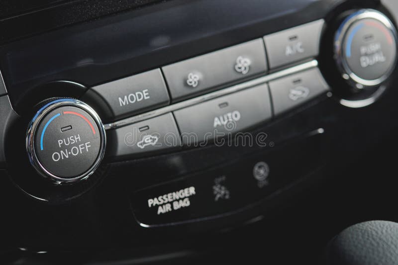 Car climate control system stock photo. Image of comfortable - 222391076