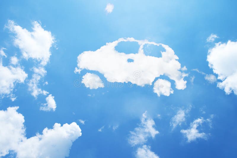 Car cloudy eco concept stock image. Image of concept - 55488087