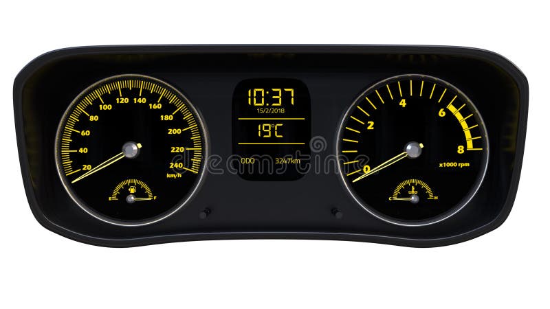 Car Gauges Retro Vector Stock Illustrations – 100 Car Gauges Retro ...