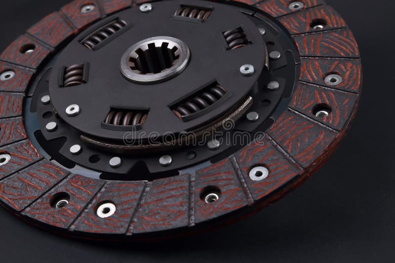 Car Clutch Disc on a Black Background, Auto Transmission Element Stock ...