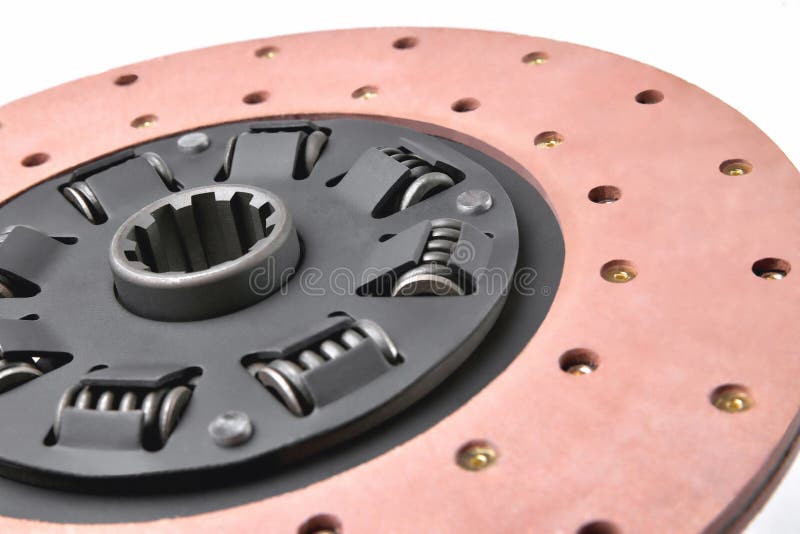 Car Clutch Disc Close-up on a White Background, Close-up Disc Elements ...