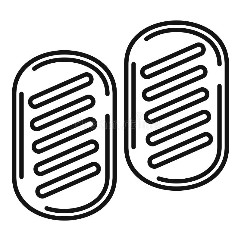 Car Clutch Pedal Being Pushed Down Line Icon Stock Vector ...