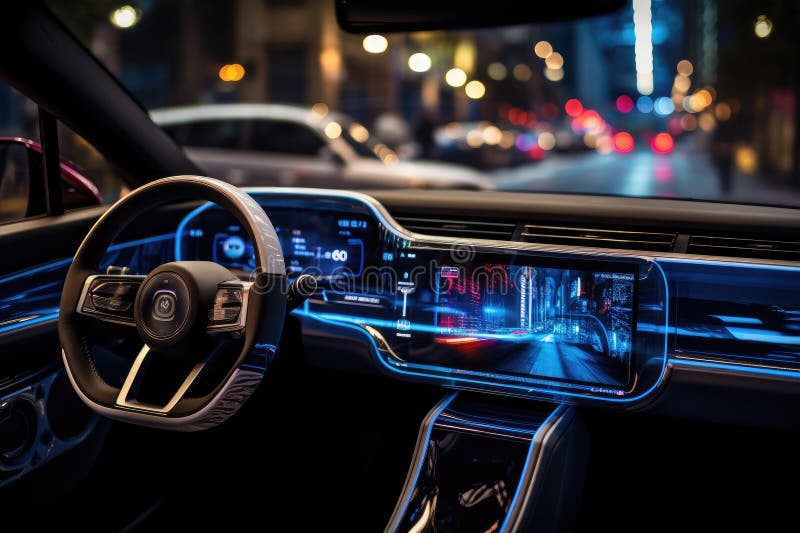 Car Cockpit HUD Technology Using AI Artificial Intelligence Sensor To ...