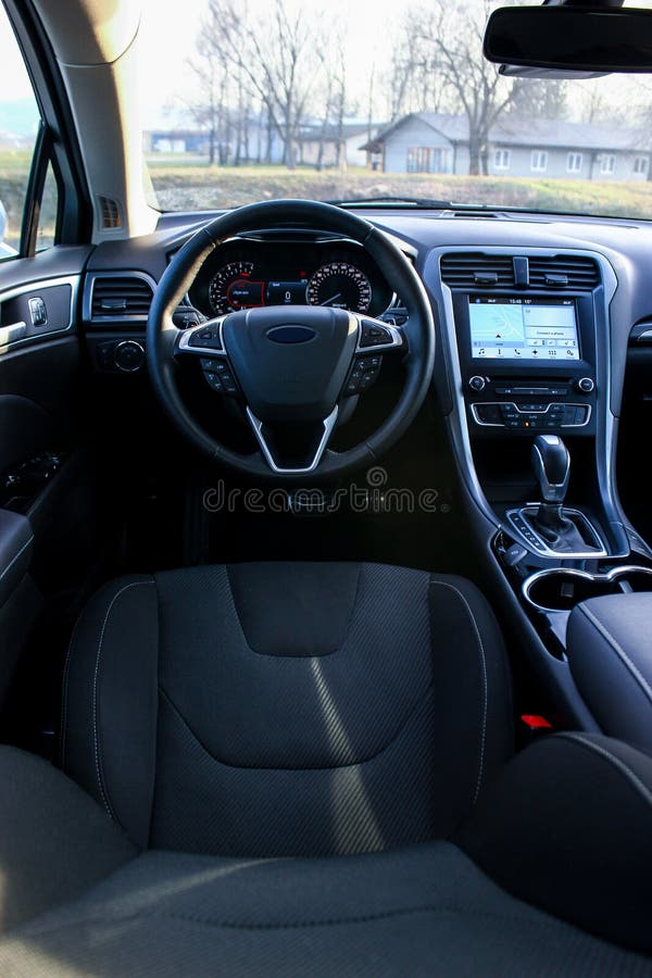 Cockpit of modern car stock photo. Image of driving - 109612470