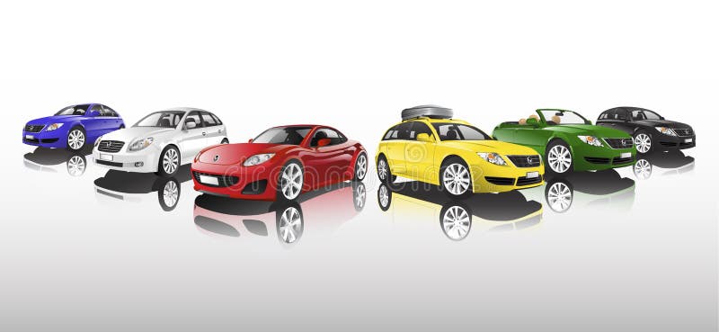 Vector class D cars. stock vector. Illustration of prestige - 9990547