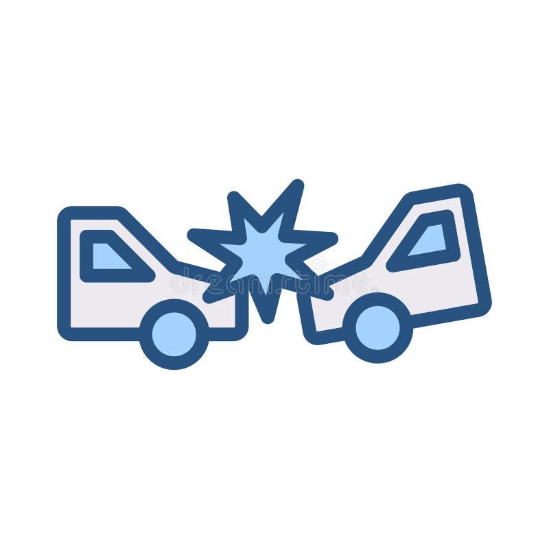 Car Collision Icon stock vector. Illustration of icon - 295795108