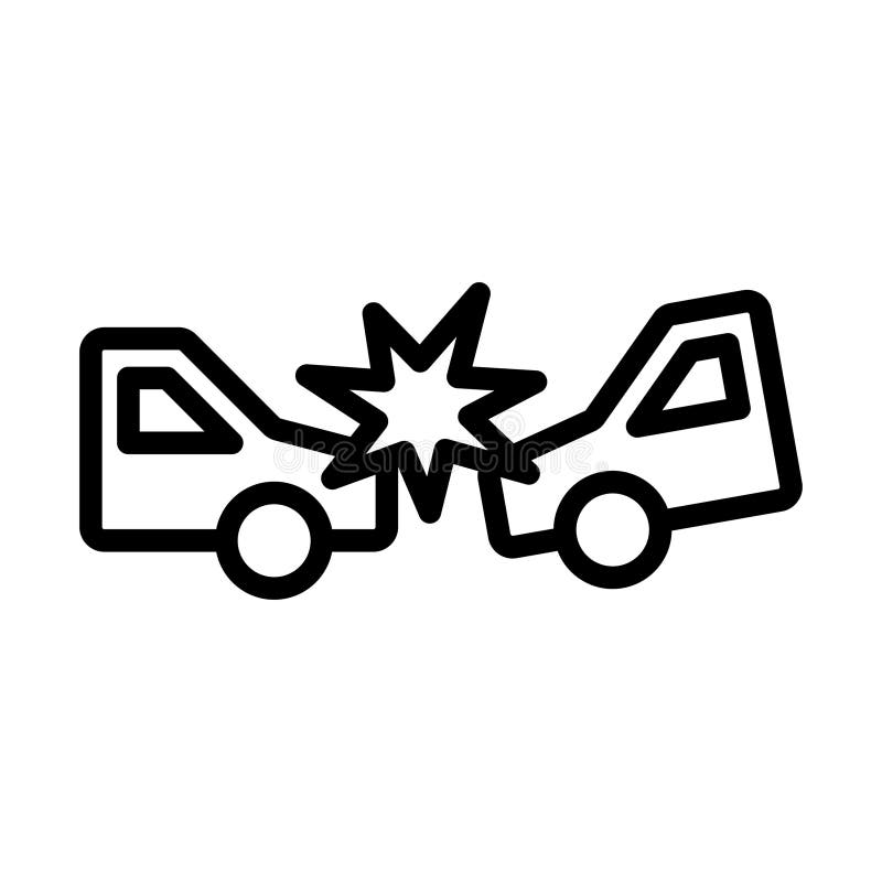 Car Collision Icon stock vector. Illustration of designed - 292433553