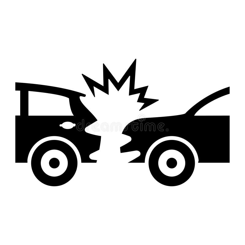 Car Collision Icon stock vector. Illustration of vector - 295794654