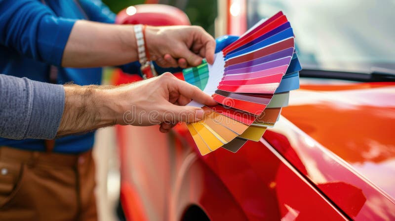The Car Color Samples.AI Generated Image Stock Photo - Image of ...