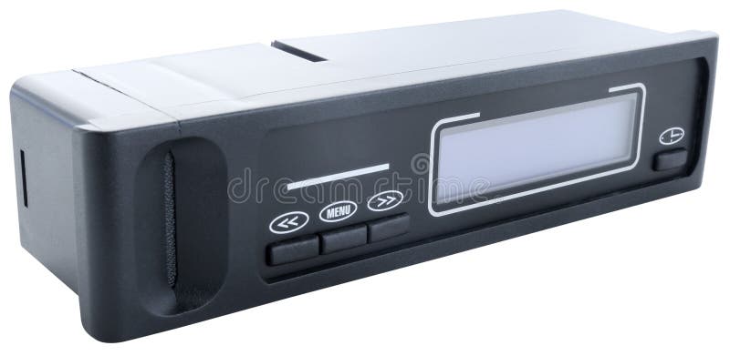 Car computer on white stock image. Image of plastic, view - 25796633