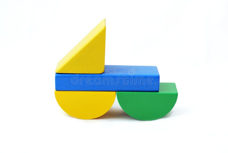 Car Concept Made of Wooden Blocks Stock Image - Image of design ...