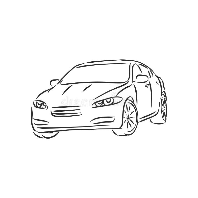 Car Concept. Car Sketch.Vector Hand Drawn. Autodesign. Automobile ...