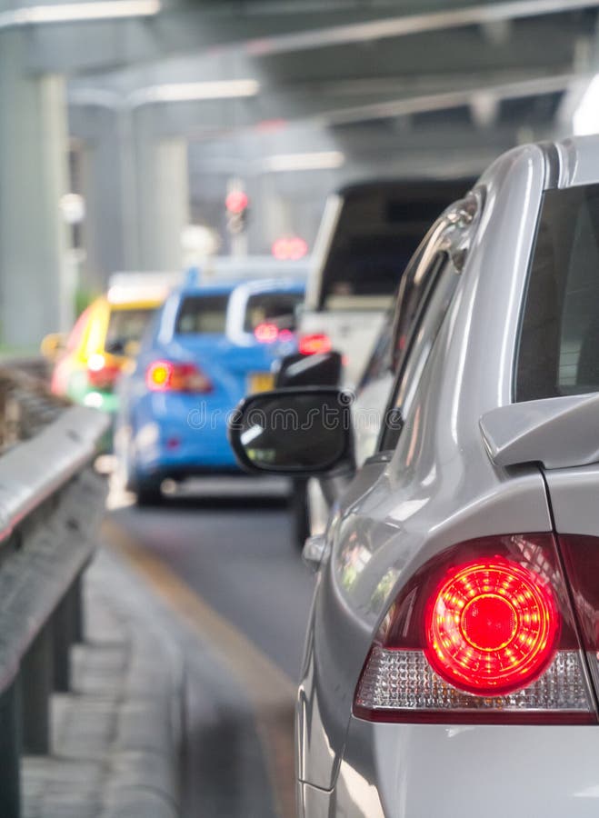Car Congestion Under the Highway Stock Photo - Image of vehicle ...
