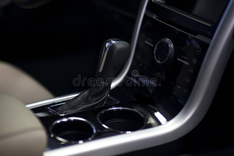 Driving In The Car Console. Stock Photo - Image of controls, dashboard ...