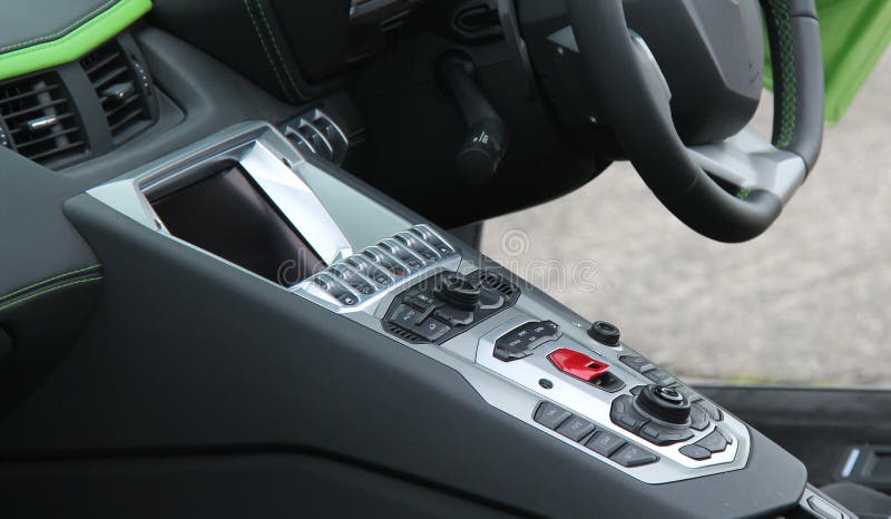 Car Console. stock photo. Image of knobs, sport, controls - 121149770