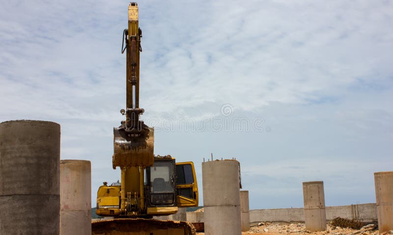 Car Construction stock image. Image of golden, isolated - 34261975