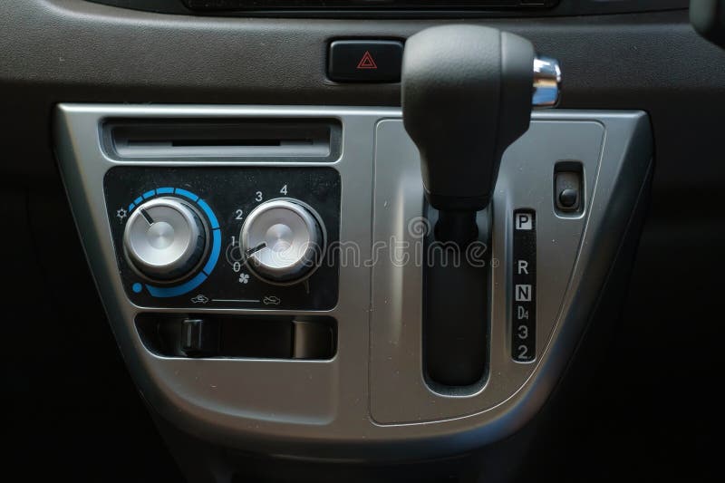 Automatic Air Conditioner Control Panel in Car Stock Image - Image of ...