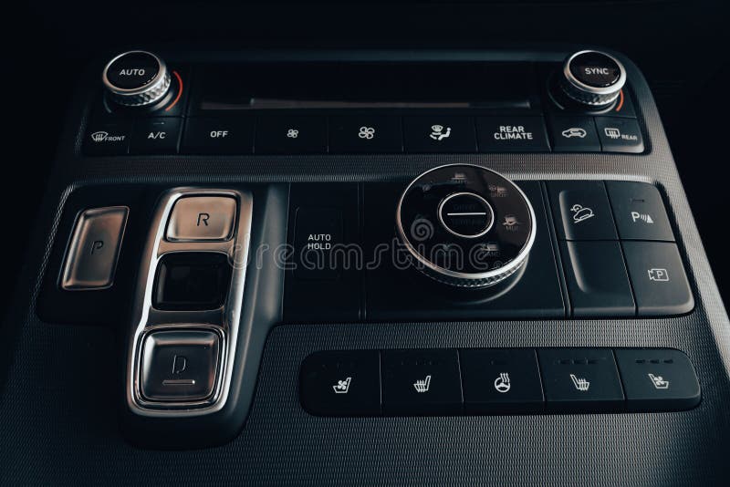 Car Control Dashboard. New Car Interiors. Elegant Modern Navigation ...