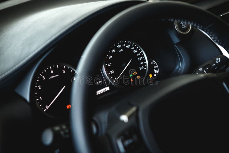 Car Control Panel Close Up, Dashboard Stock Image - Image of ...