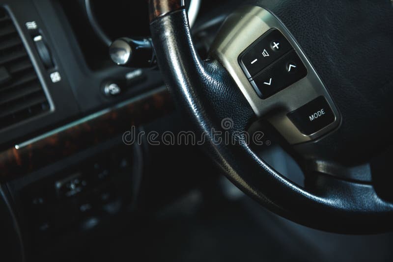 Car Control Panel Close Up, Dashboard Stock Image - Image of modern ...