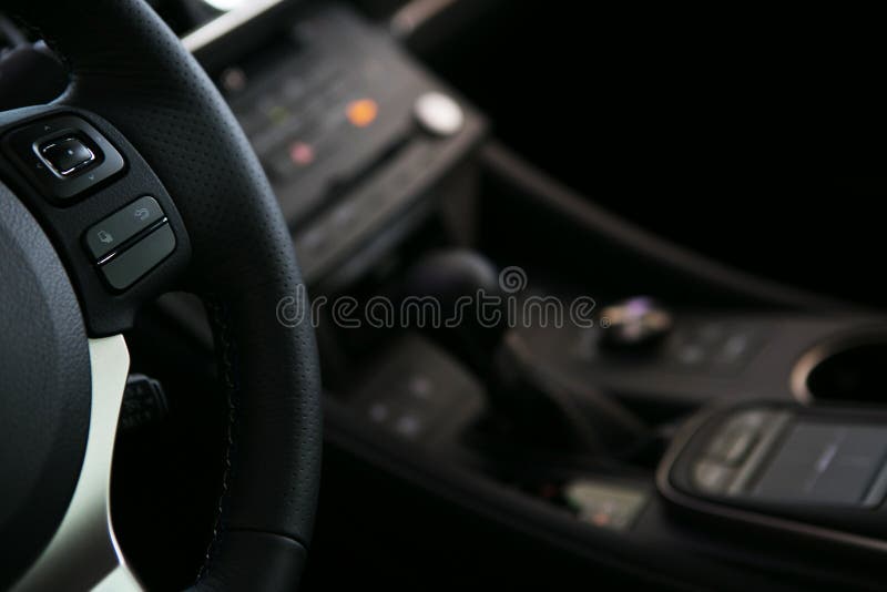 Car Control Panel Close Up, Dashboard Stock Image - Image of control ...