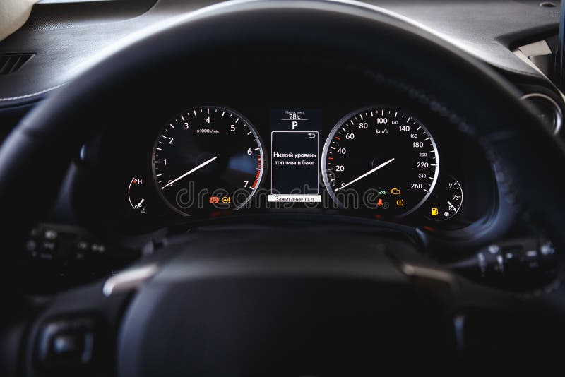 Car Control Panel Close Up, Dashboard Stock Photo - Image of closeup ...