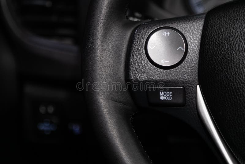 Car Controller on Steerling Wheel Stock Image - Image of driver ...