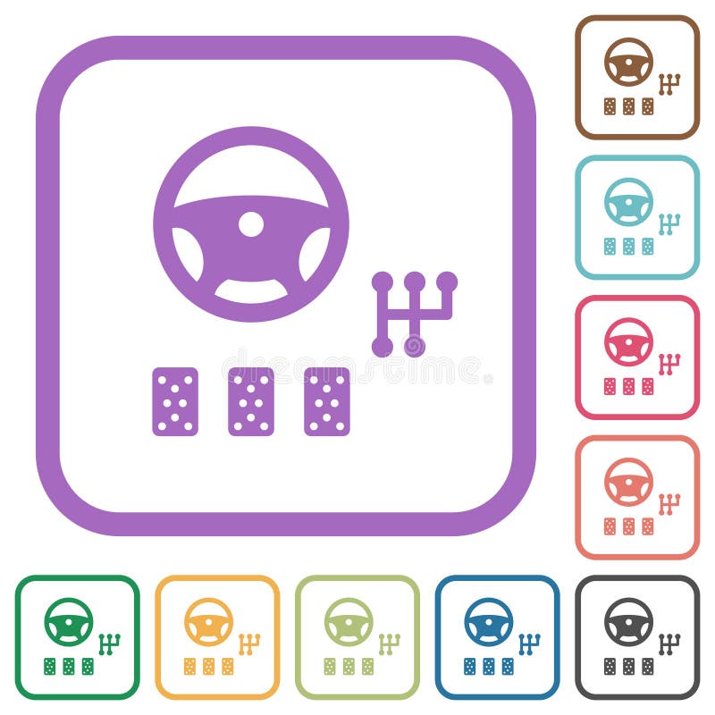 Car Driving Controls Stock Illustrations – 117 Car Driving Controls ...