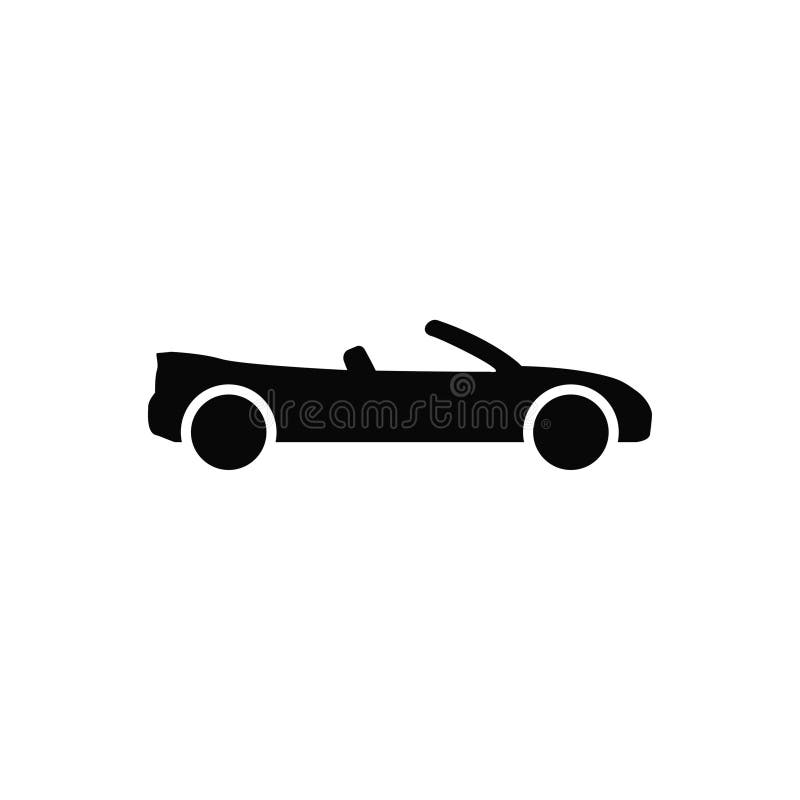 Car Convertible Icon in Simple Style. Vector Illustration EPS 10 Stock ...