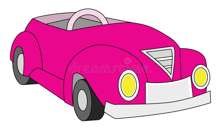 Pink Convertible Car Cartoon Stock Illustrations – 113 Pink Convertible ...
