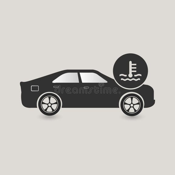 Car cooling system icon stock vector. Illustration of automotive ...